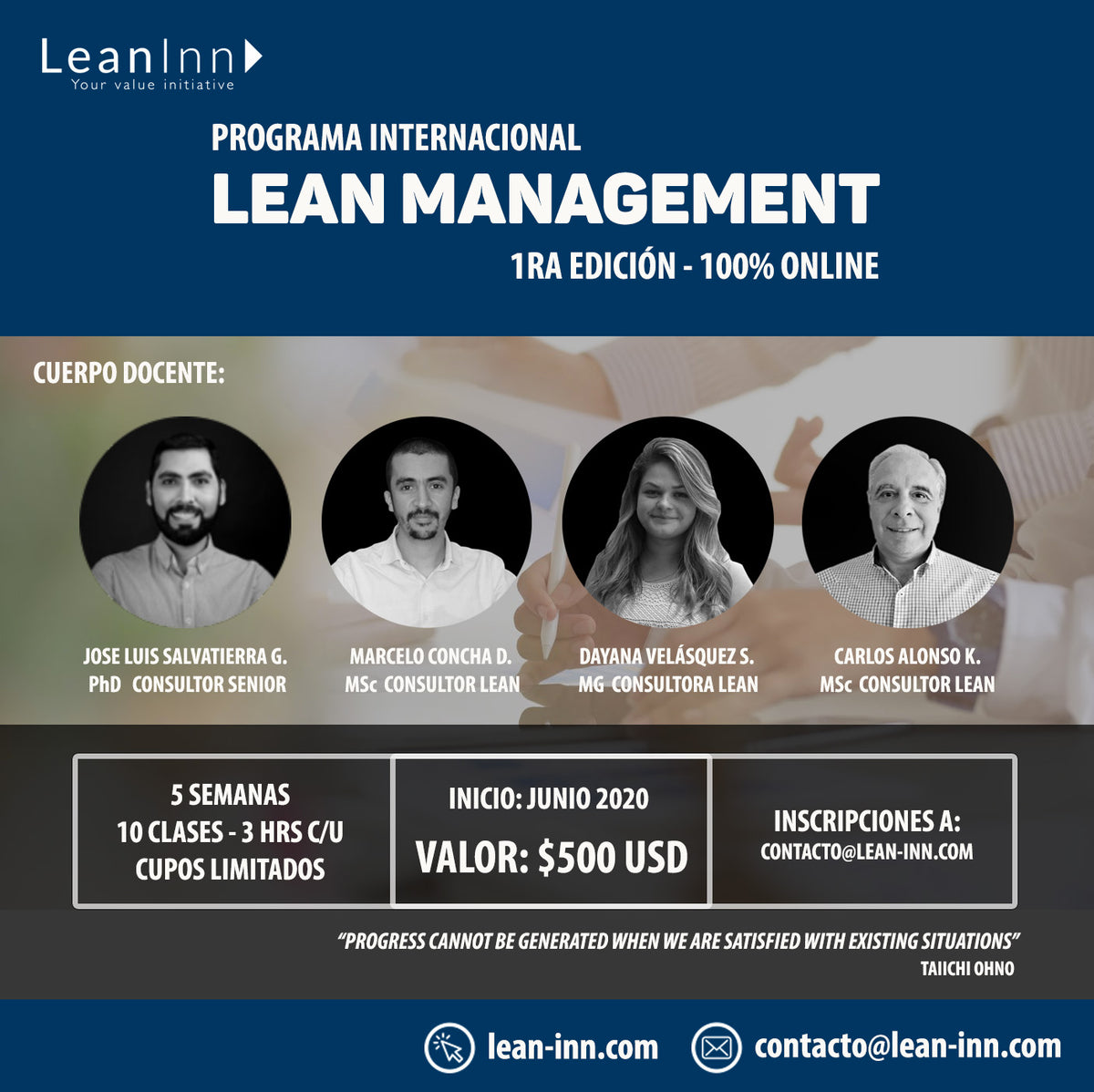 Curso: Programa Internacional – Lean Management – LeanInn